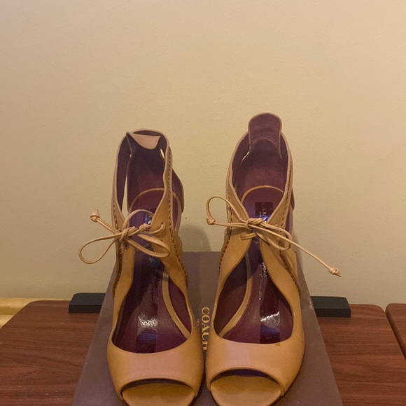 Coach | Shoes | Loise New Calf Color Ginger Coach Heel | Poshmark
